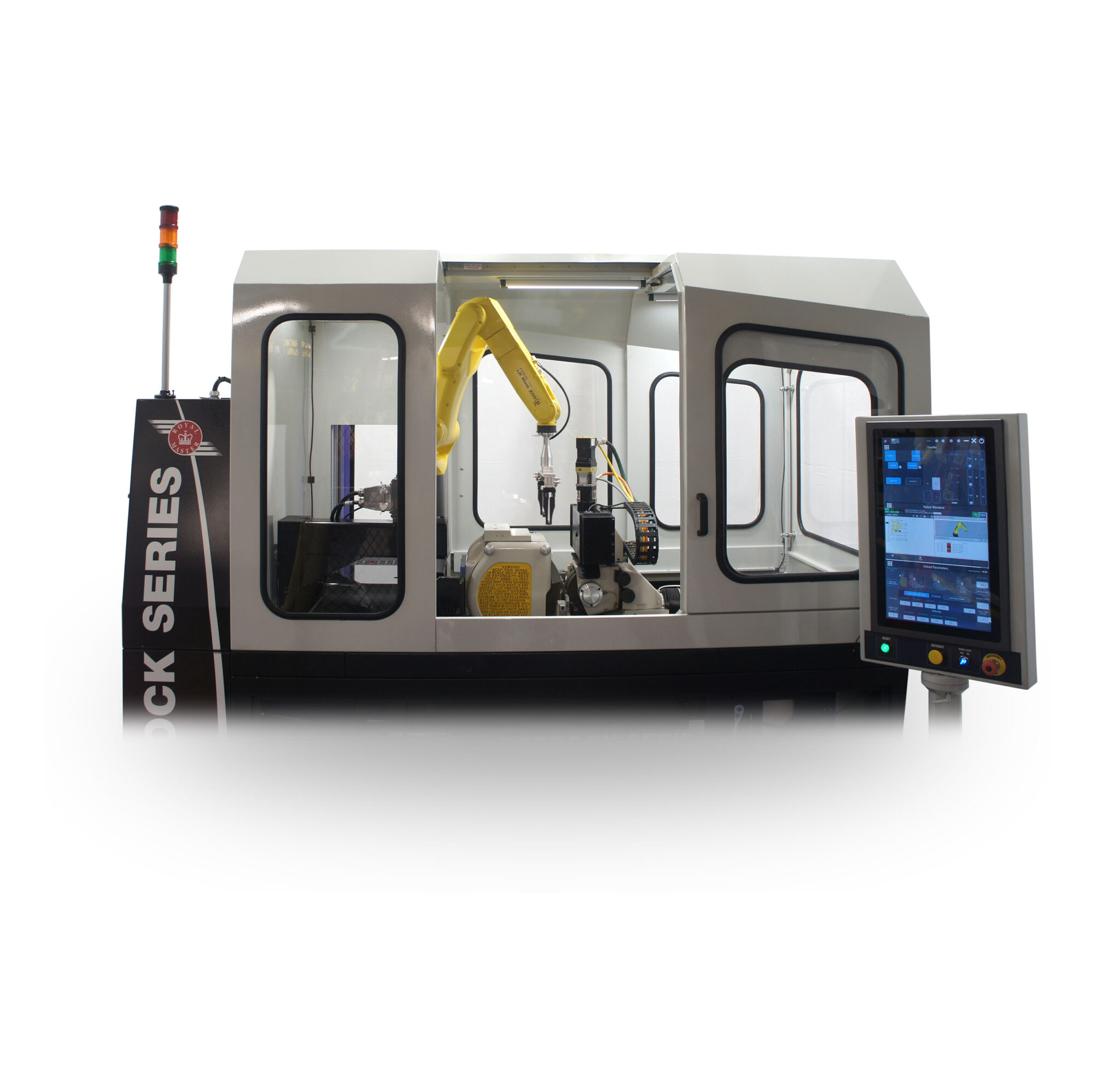 TG-12x4 Hi-Accuracy System with CNC Dressing and Robotic Loading - Royal Master Grinders